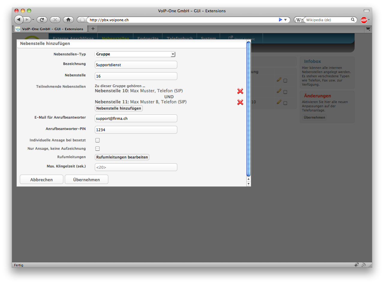 08-ip-telefonanlage-nebenstelle-neu-gruppe - VoIP-One Schweiz