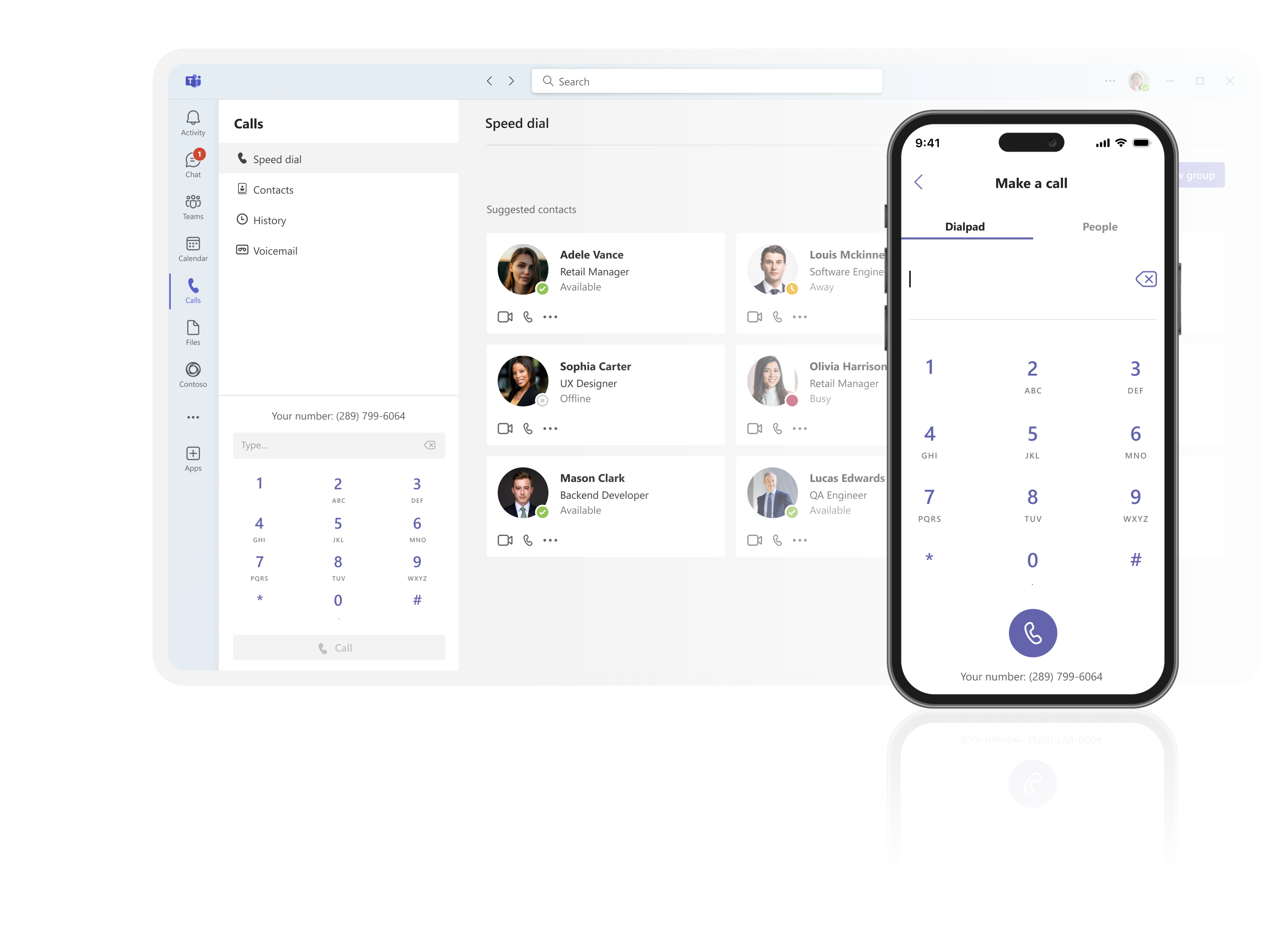 Microsoft Teams Connector Screenshot - VoIP-One Schweiz